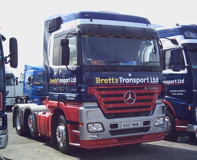 Mercedes for Brett's Transport - news from Lorryspotting.com