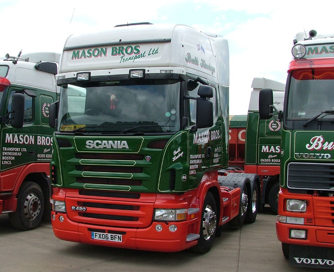 New Scanias for Mason Brothers - news from Lorryspotting.com