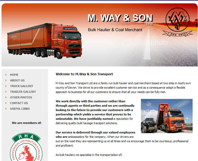 M Way and Son new website launches - news from Lorryspotting.com