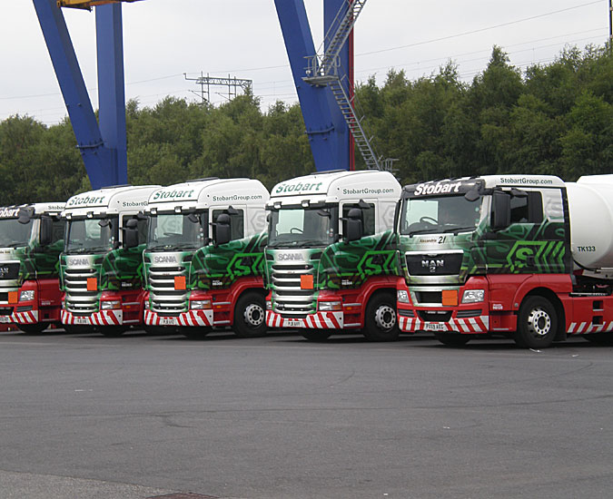Stobart tankers line up - news from Lorryspotting.com