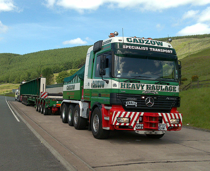 Cadzow Heavy Haulage delightful scenery - news from Lorryspotting.com