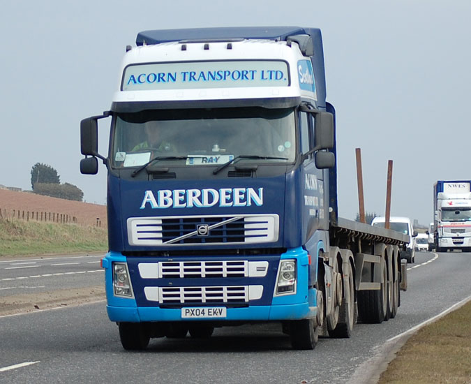 Ex Stobart on the A90 at Stonehaven - news from Lorryspotting.com