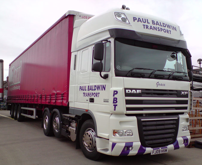 New 09 reg for Paul Baldwin Transport - news from Lorryspotting.com