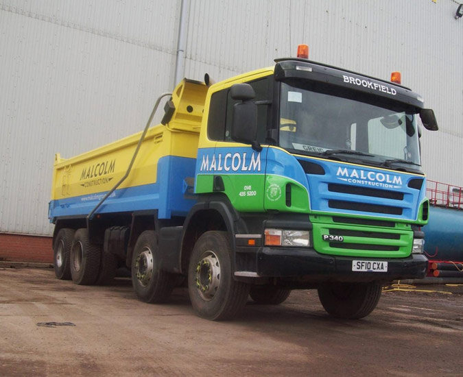 New Scania tippers for W H Malcolm - news from Lorryspotting.com