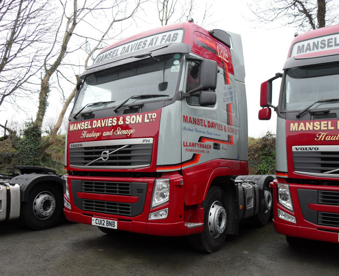 New Volvos for Mansel Davies - news from Lorryspotting.com