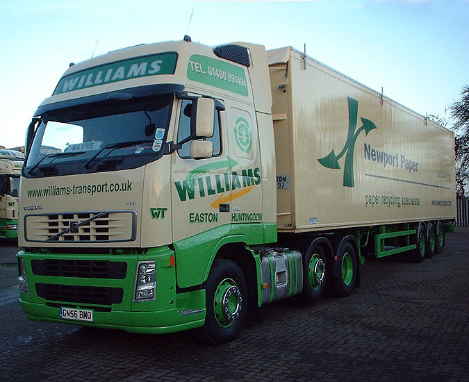 Volvo for Williams Transport - news from Lorryspotting.com