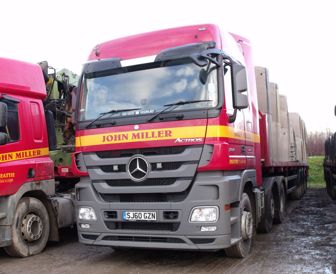 New Actros for John Miller - news from Lorryspotting.com