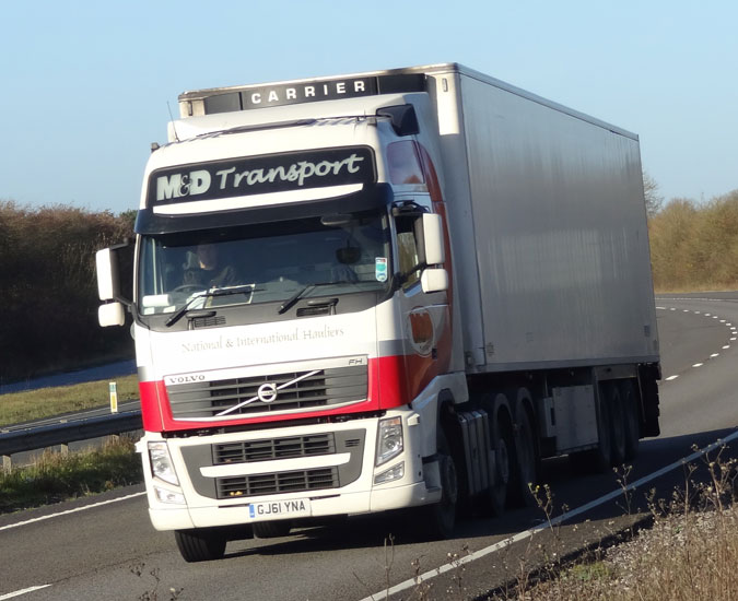 New vehicle new livery for M & D Transport - news from Lorryspotting.com