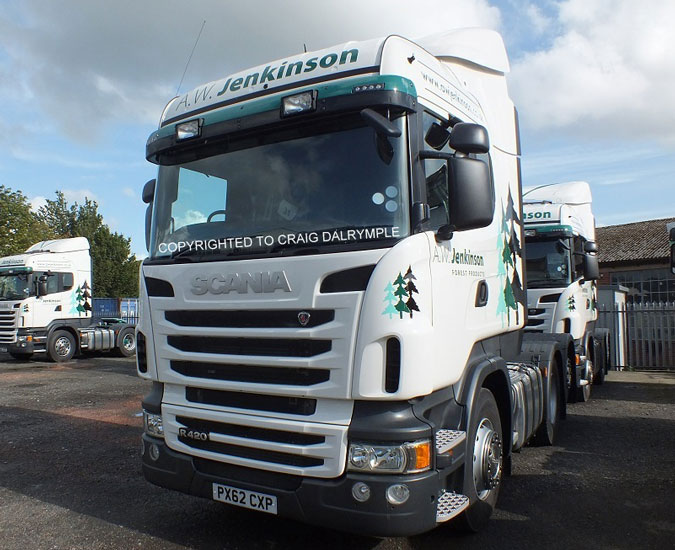 62 plates for A W Jenkinson - news from Lorryspotting.com