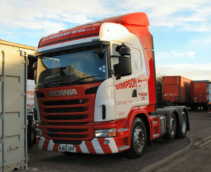 New Scanias for Simpson Brothers - news from Lorryspotting.com