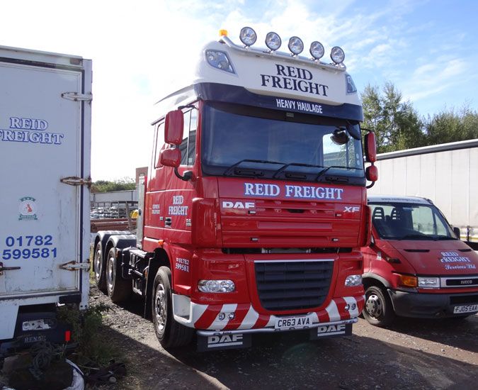Reid Freight new beast of a DAF - news from Lorryspotting.com