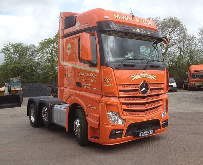 First ever Mercedes for M Way & Son - news from Lorryspotting.com