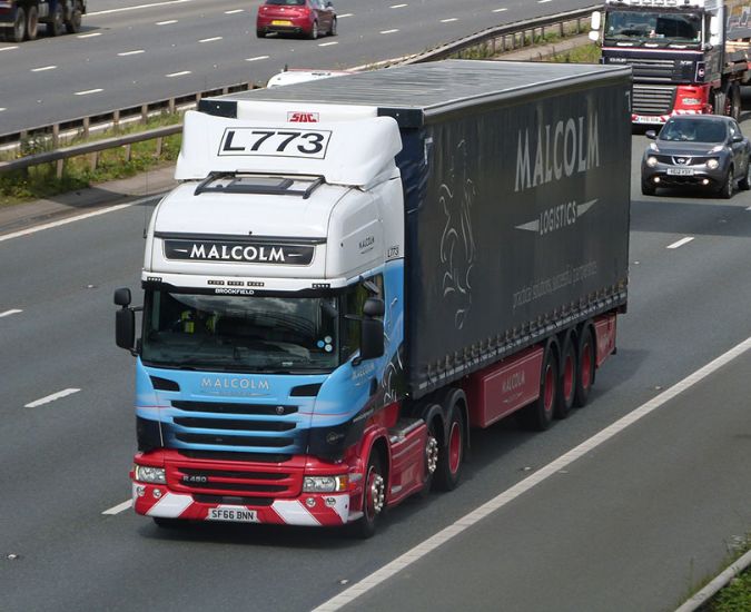 W H Malcolm Scania at Warrington - news from Lorryspotting.com