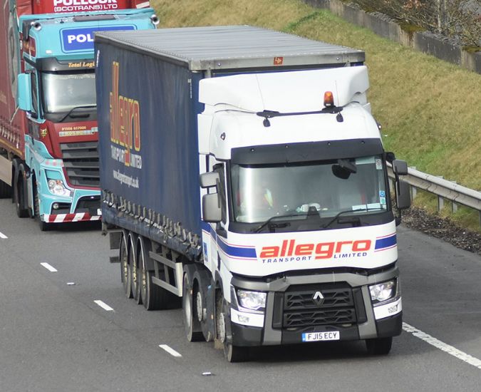 Allegro Transport Ltd Renault T460 - news from Lorryspotting.com