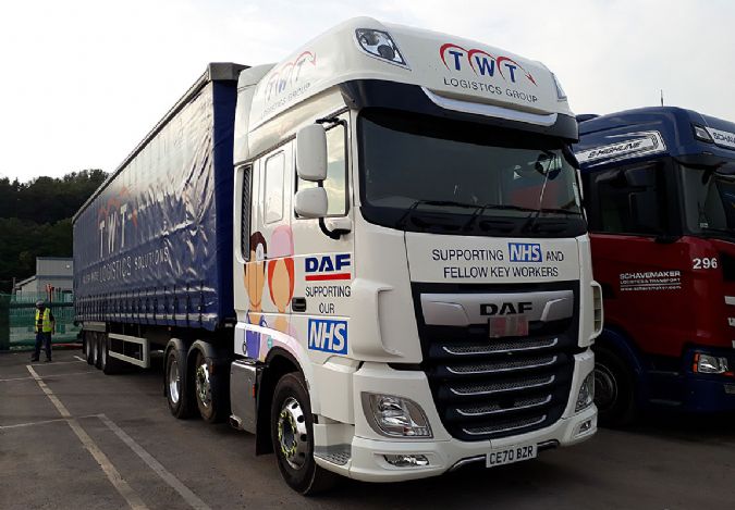 TWT Logistics DAF NHS Tribute - news from Lorryspotting.com
